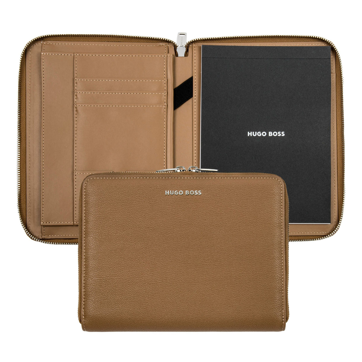 HUGO BOSS camel A5 Conference folder Pure Iconic in matte texture ...