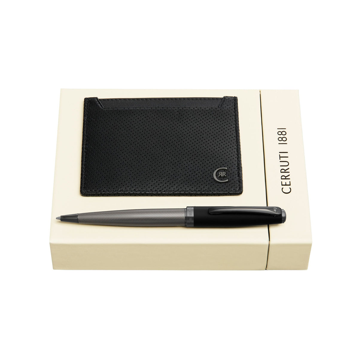 Sets with CERRUTI 1881 black ballpoint pen & card holder Islington ...