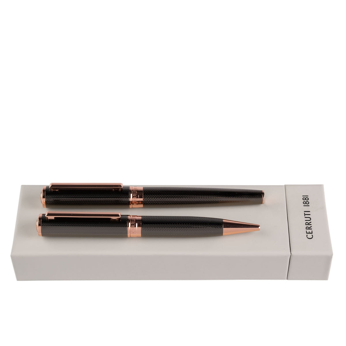 Stylish pen set CERRUTI 1881 gun ballpoint pen & fountain pen Motley ...