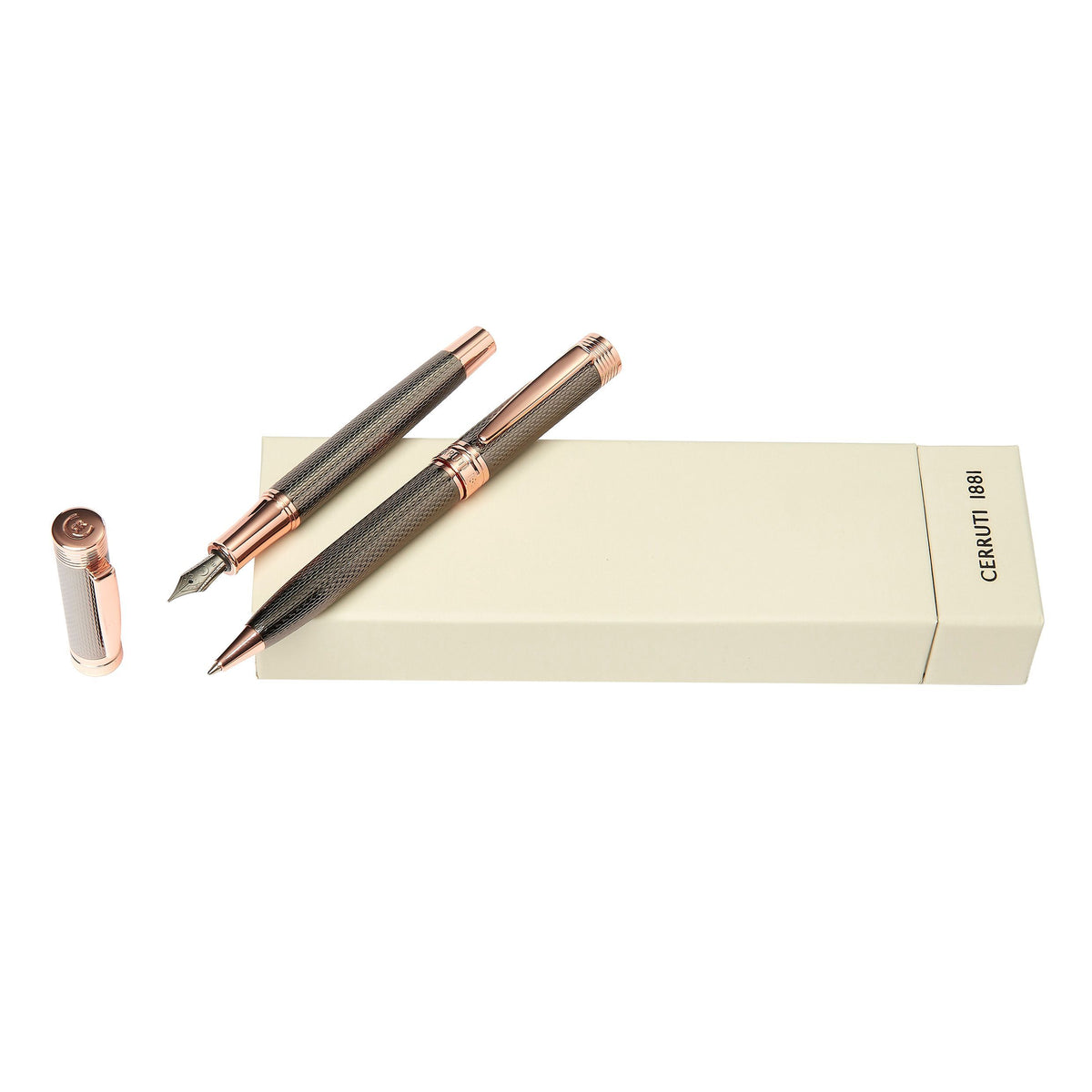 Best pen set CERRUTI 1881 Diamond Gun ballpoint pen & fountain pen Zoom ...