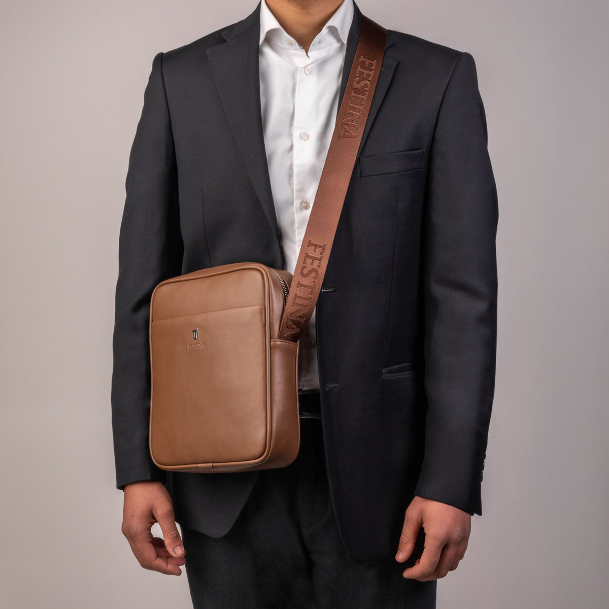 Luxury bags for men FESTINA fashion Camel Reporter bag Classicals ...