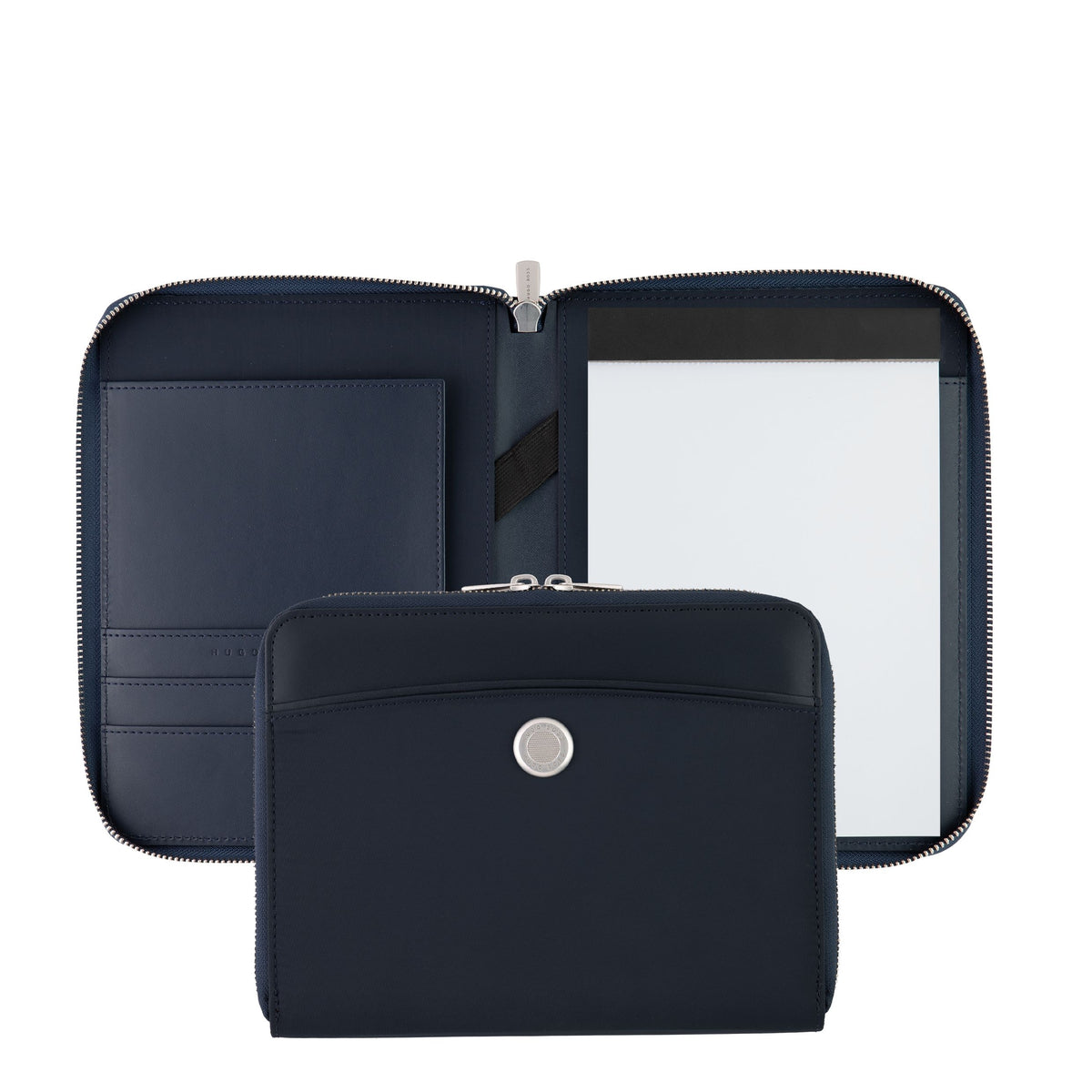 HUGO BOSS Textured A5 Zip Conference folder Contour in Navy Color ...
